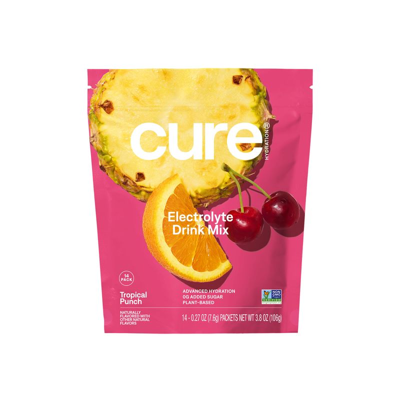 Cure Hydration | Plant-Based Electrolyte Drink Mix | No Added Sugar ...