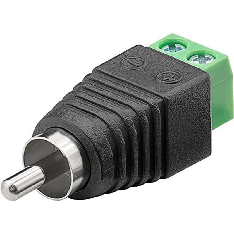goobay Terminal Block 2-pin - RCA Male; Terminal Block 2-pin - RCA Male ...