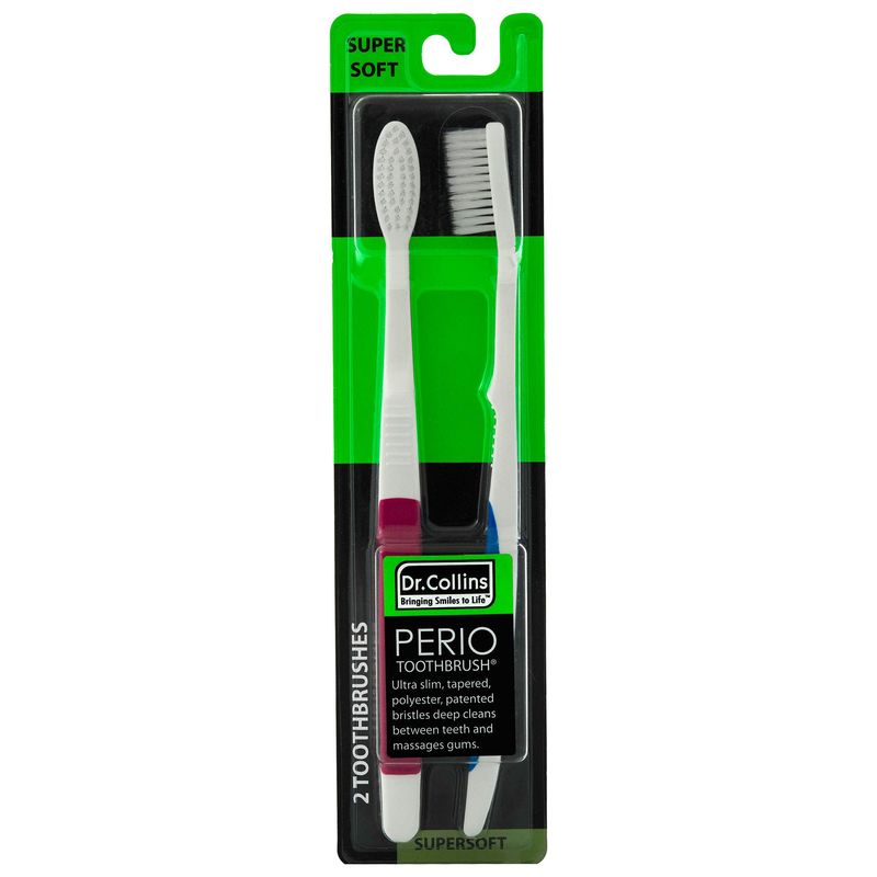 Dr. Collins Perio Toothbrush Value Pack, 2 Count - EveryMarket