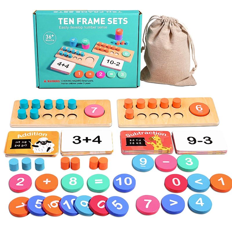 Dr. MUYA® Montessori Toy for 2 3 4 5 6 Years, Number Blocks Toys For ...