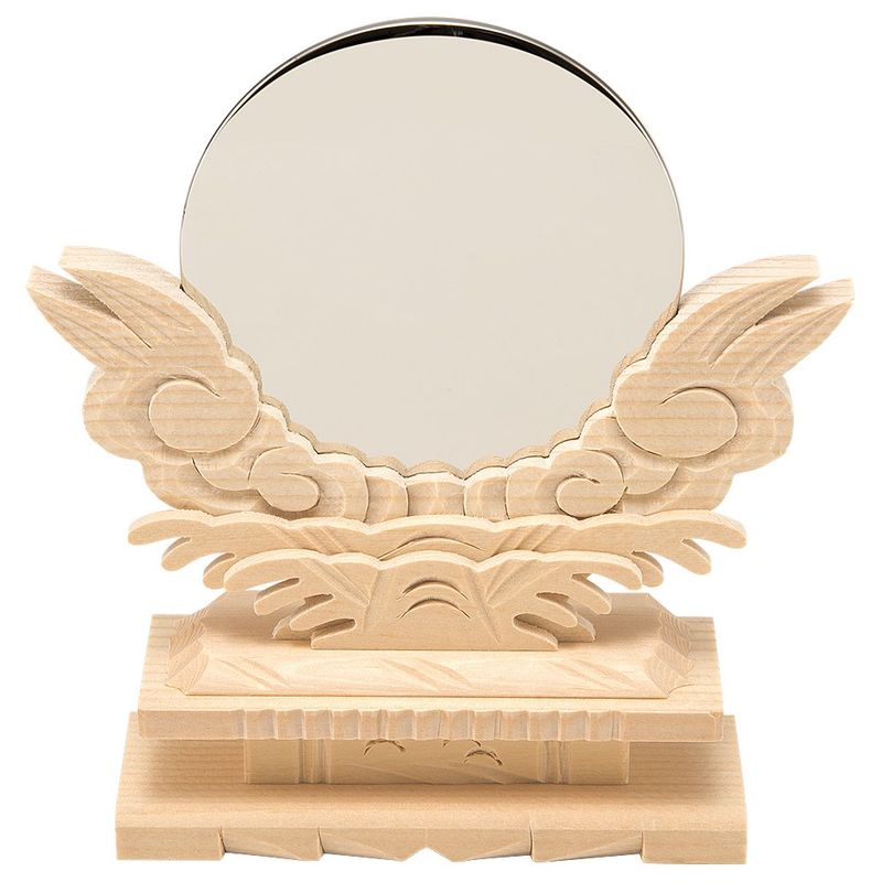 Butsudanya Takita Shoten Shinto Mirror (with stand) Metal "Honkoro" 3 ...