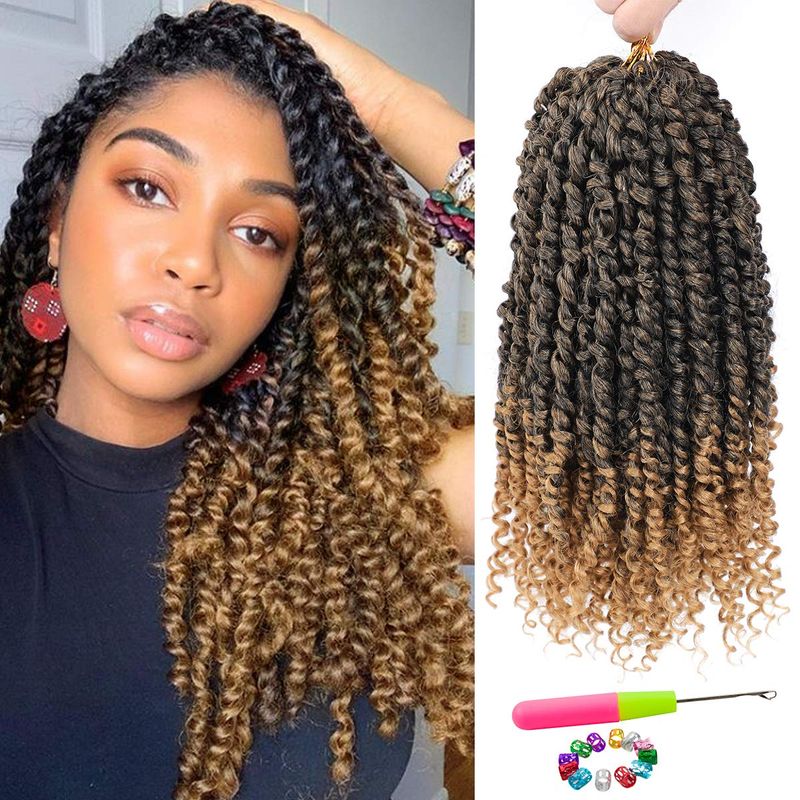 Passion Twist Hair - 8 Packs 14 Inch Passion Twist Crochet Hair For ...