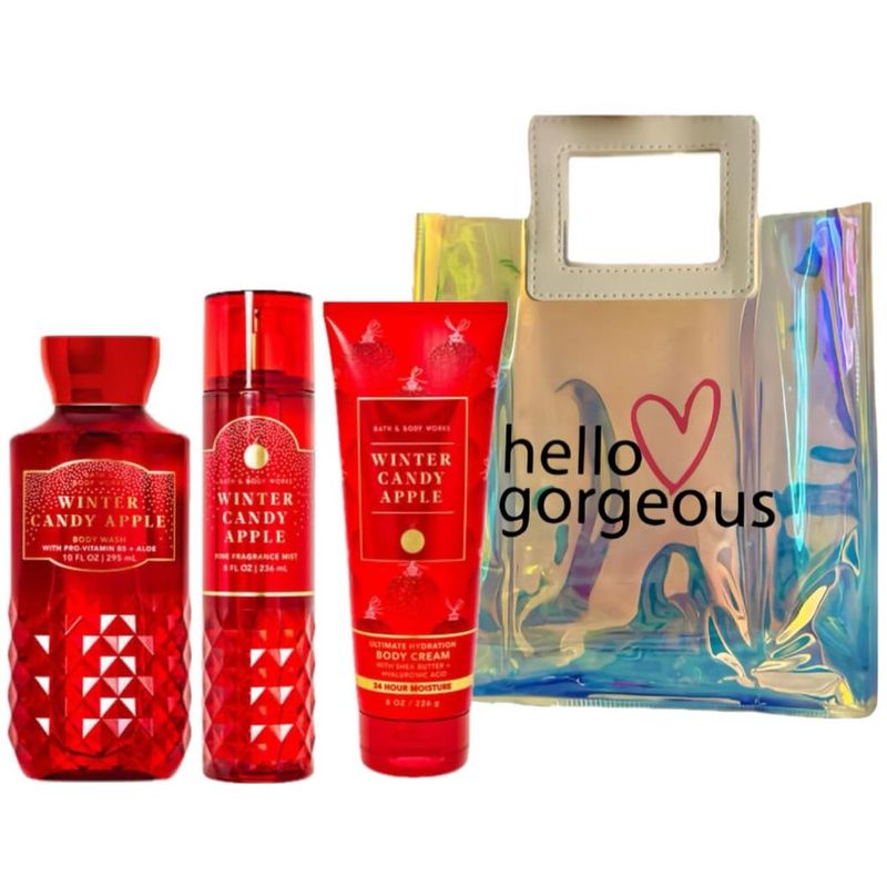 Bath & Body Works - WINTER CANDY APPLE -3 Piece Bundle - Spray - Body ...