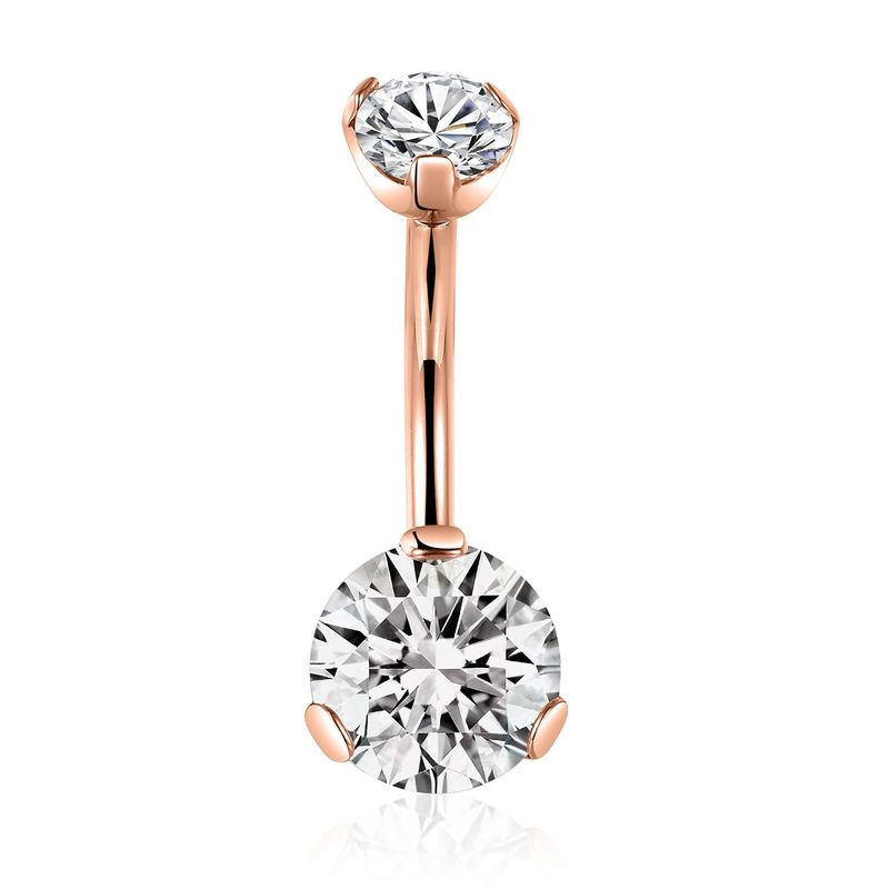 AROWRO Titanium Belly Button Bars 14G Belly Bar Belly Button Piercing ...