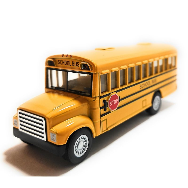 KiNSMART KiNSFUN Yellow School Bus 5" Die Cast Metal Model Toy Car ...