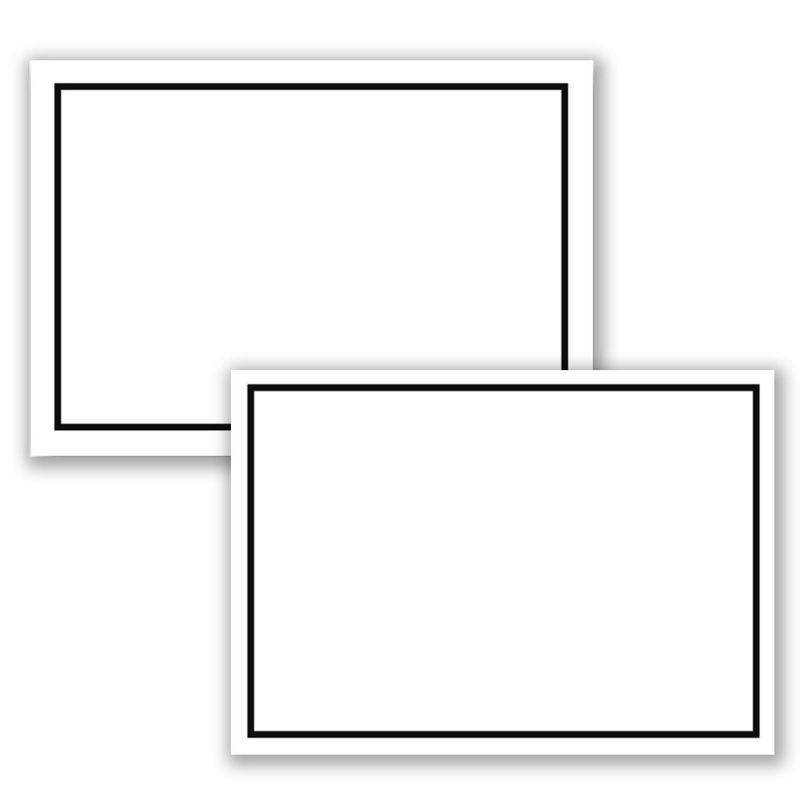 25 A6 Sympathy Cards + C6 Sympathy Envelopes with Black Frame with ...