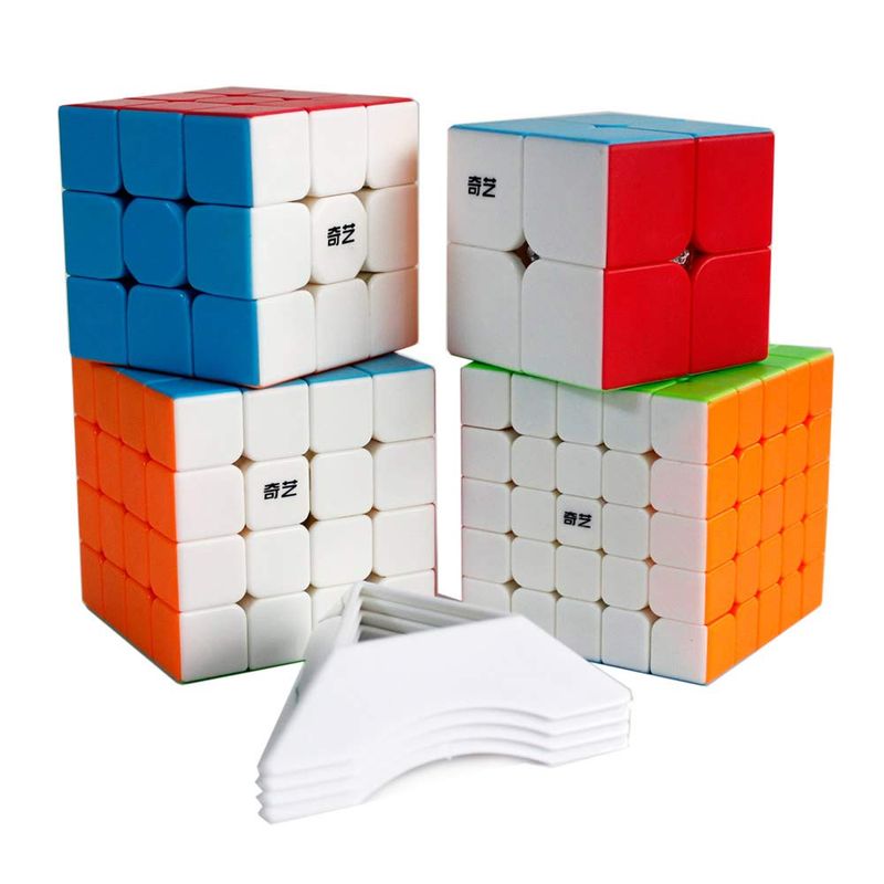 OJIN -Specific Cube Bundle 2x2 3x3 4x4 5x5 Stickerless Puzzle Cube Set ...