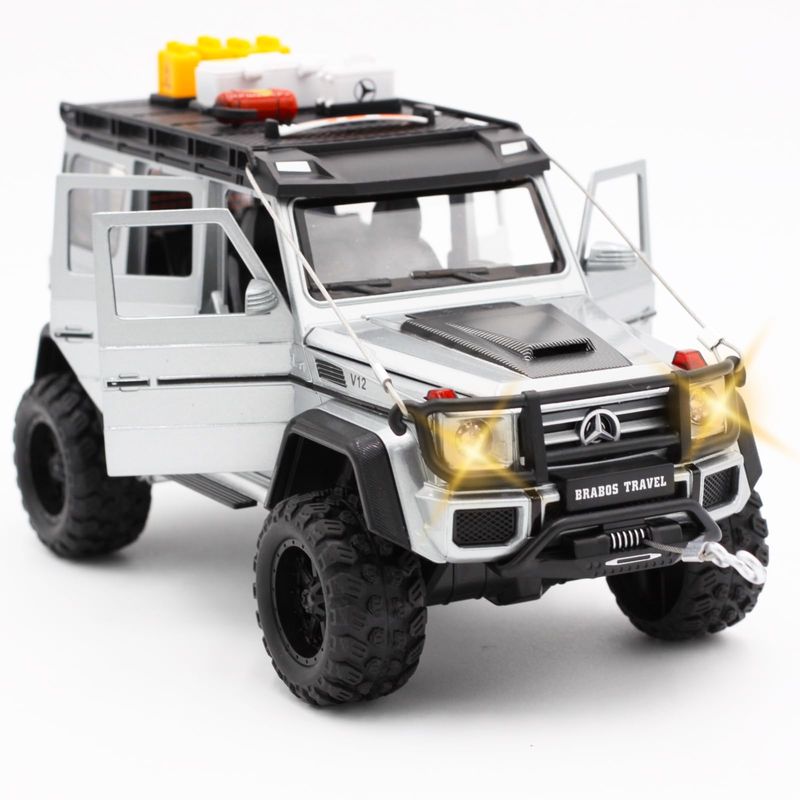 Qcar SUV Car Toys, Diecast Metal Model Retroactive Car Toys with Lights ...