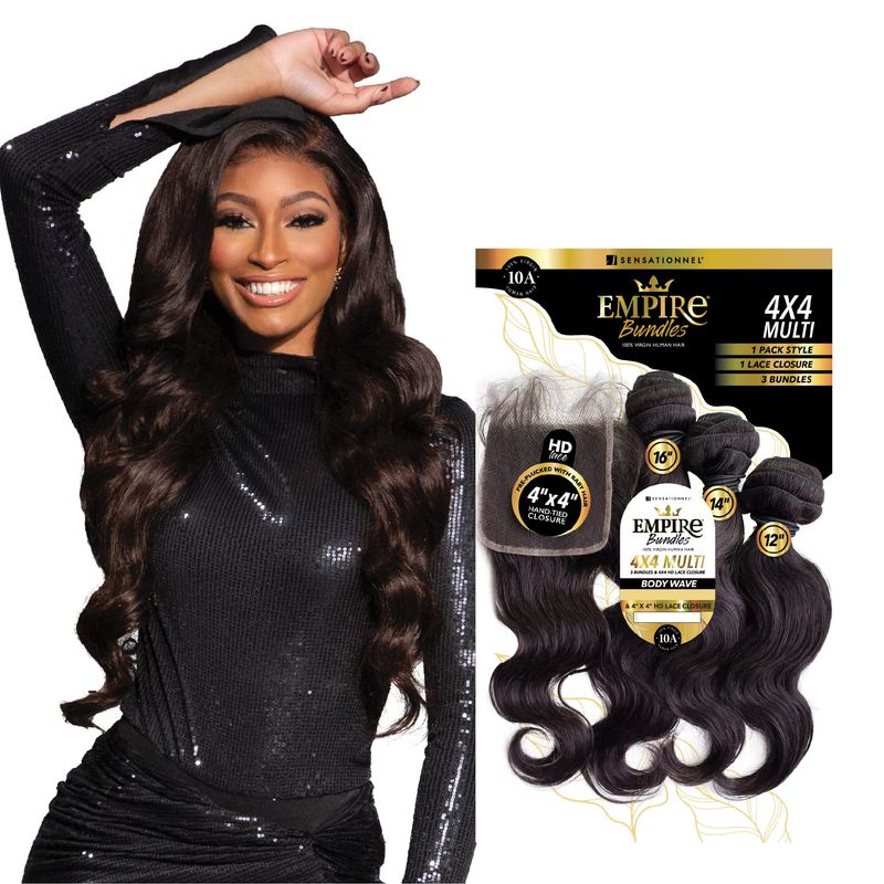 Sensationnel Empire Multi weave hair BODY WAVE - virgin human layered ...