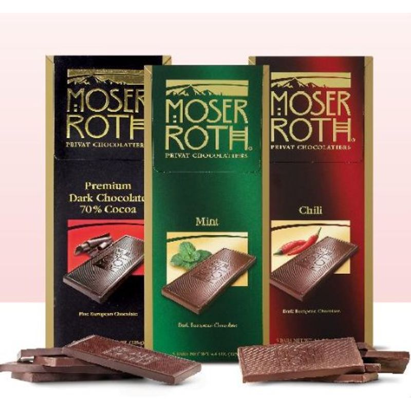 Moser Roth fine chocolate bars - 3 Bars, 3 flavors - EveryMarket