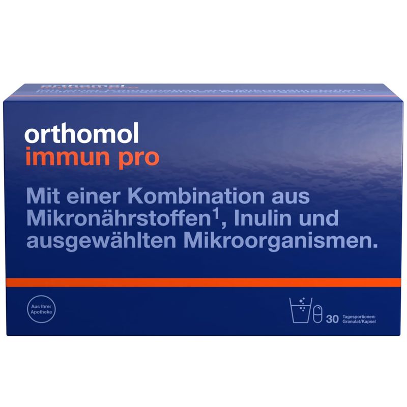 Orthomol immune pro 30 granules and capsule as a dietary supplement ...