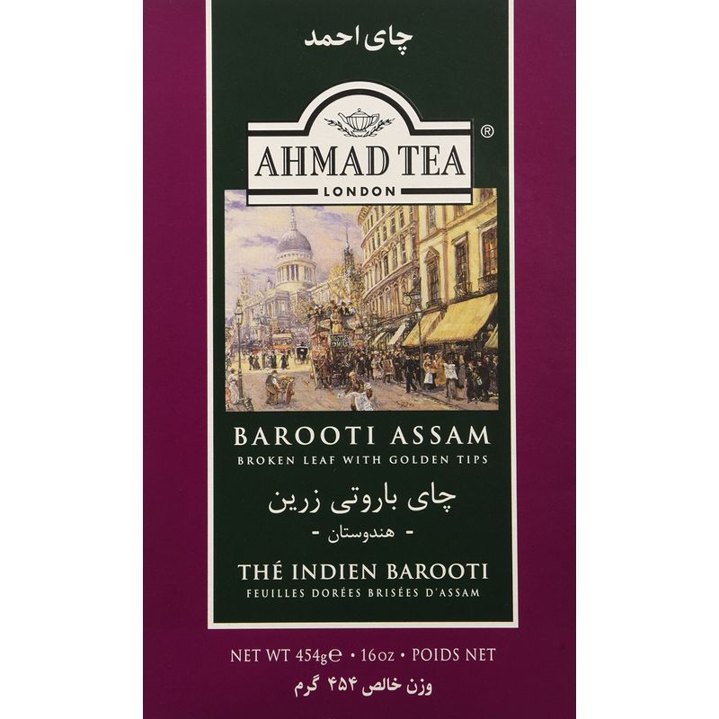 Ahmad Tea Black Tea, Barooti Assam Loose leaf, 454g - Caffeinated ...