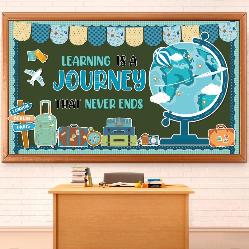 Learning is a Journey Bulletin Board Set Travel Theme Classroom Decor ...