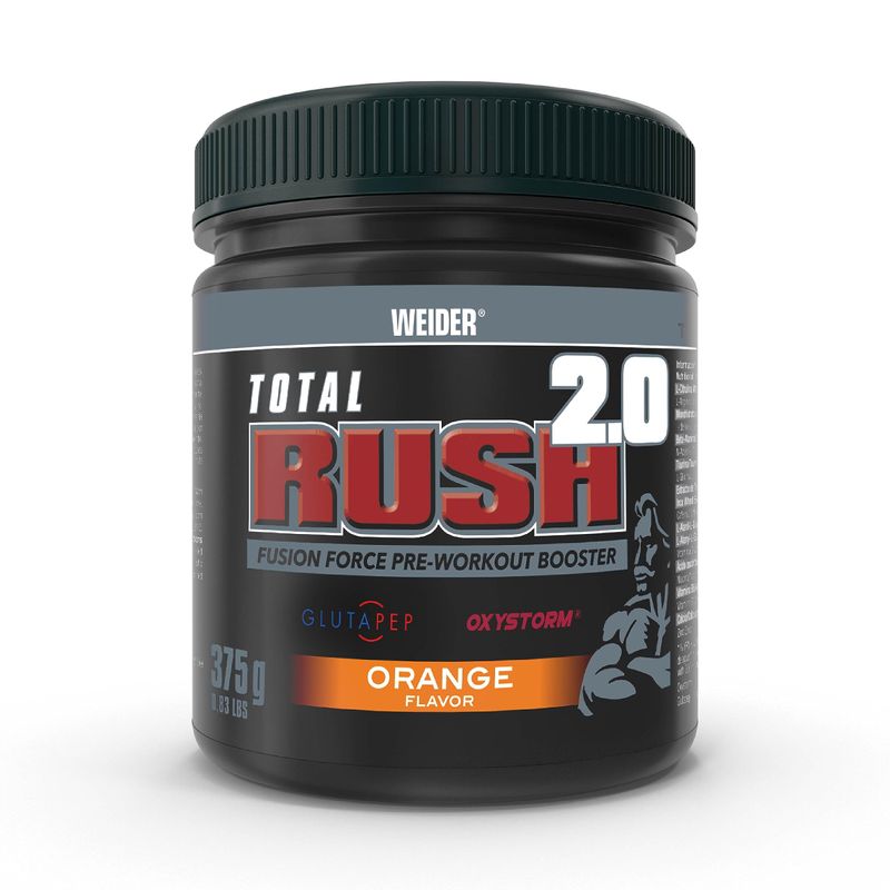 Weider Total Rush 2.0 (375g) Orange Flavour. All-in-one Fusion Force ...