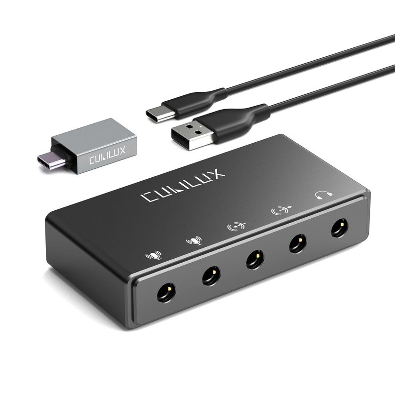 Cubilux CB5 USB Audio Interface for Recording, Streaming, Podcasting ...