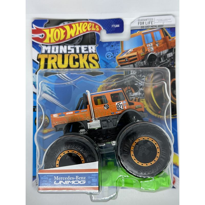 Hot Wheels Monster Trucks - Mercedes-Benz UNIMOG - 2023 Case C / 3 - Orange - Online Marketplace ...