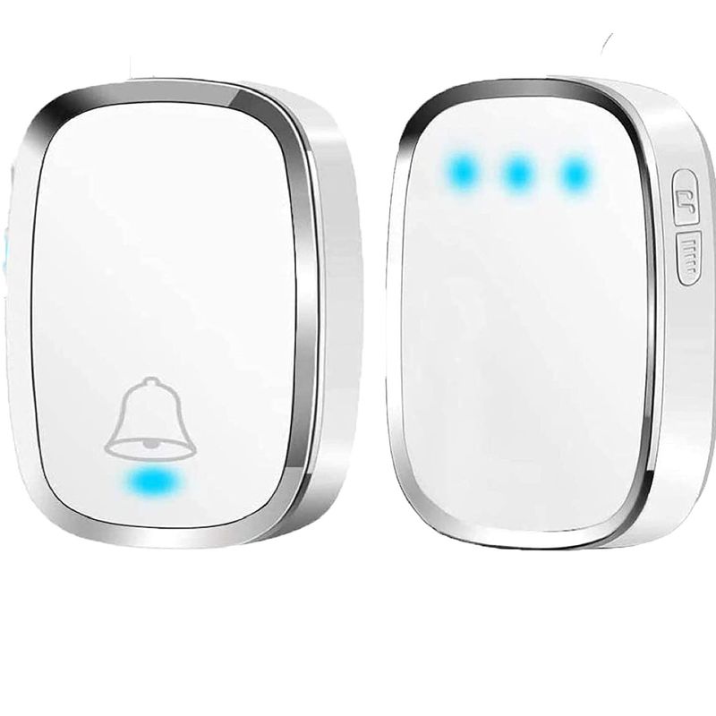 VickyHome Wi-Fi Wireless Doorbell, Portable Weatherproof Wall Plug-in ...