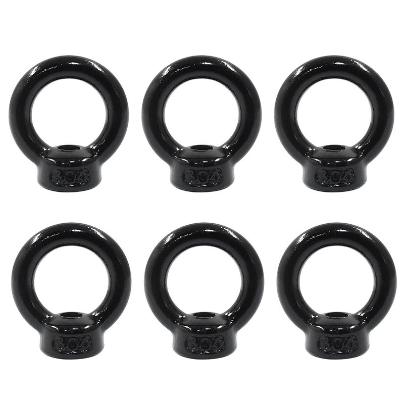 Hordion 6PCS M6 Eye Nuts, Stainless Steel Lifting Eye Nut Fastener Ring ...