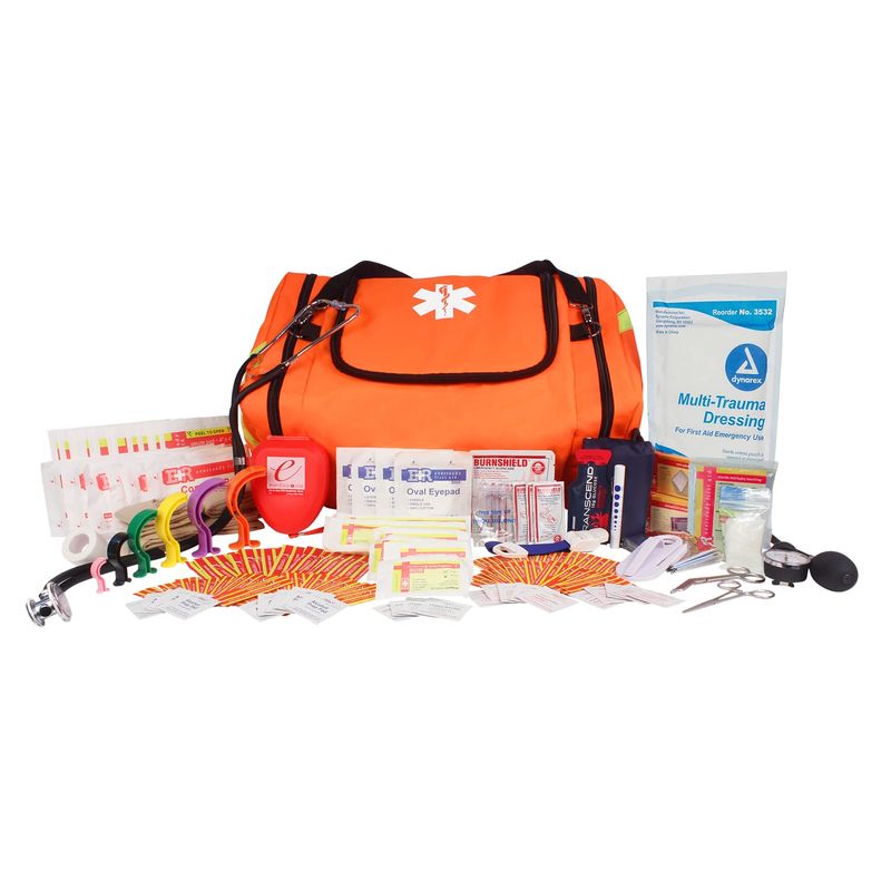 Ever Ready First Aid Fully Stocked First Responder Kit, Orange - Online ...