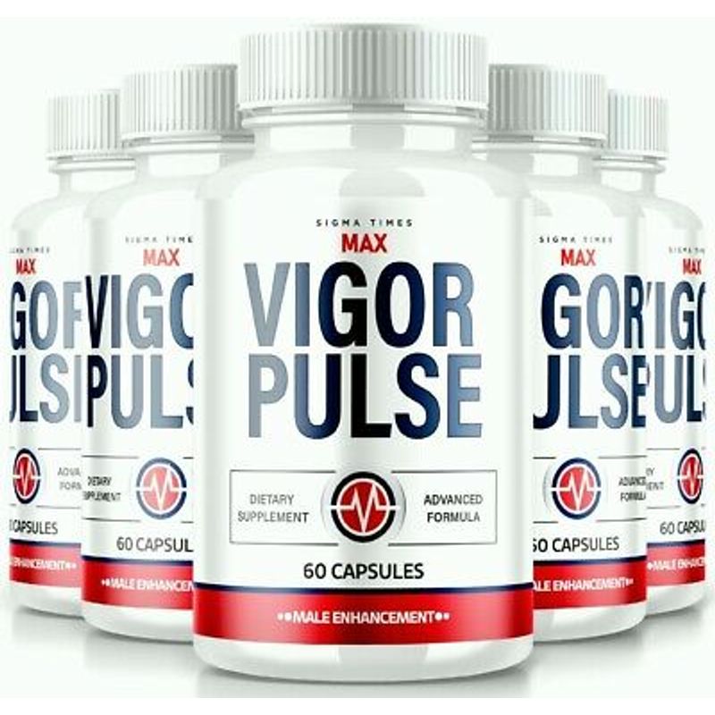 (5 Pack) Max Vigor Pulse Male Health Supplement to Boost Stamina and ...