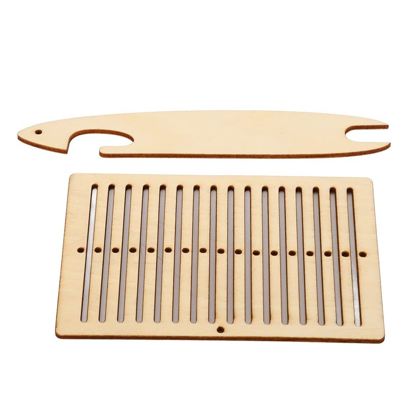 Wooden Weaving Loom Kit, Weaving Shuttle Tool for Bracelet Bag Belt ...