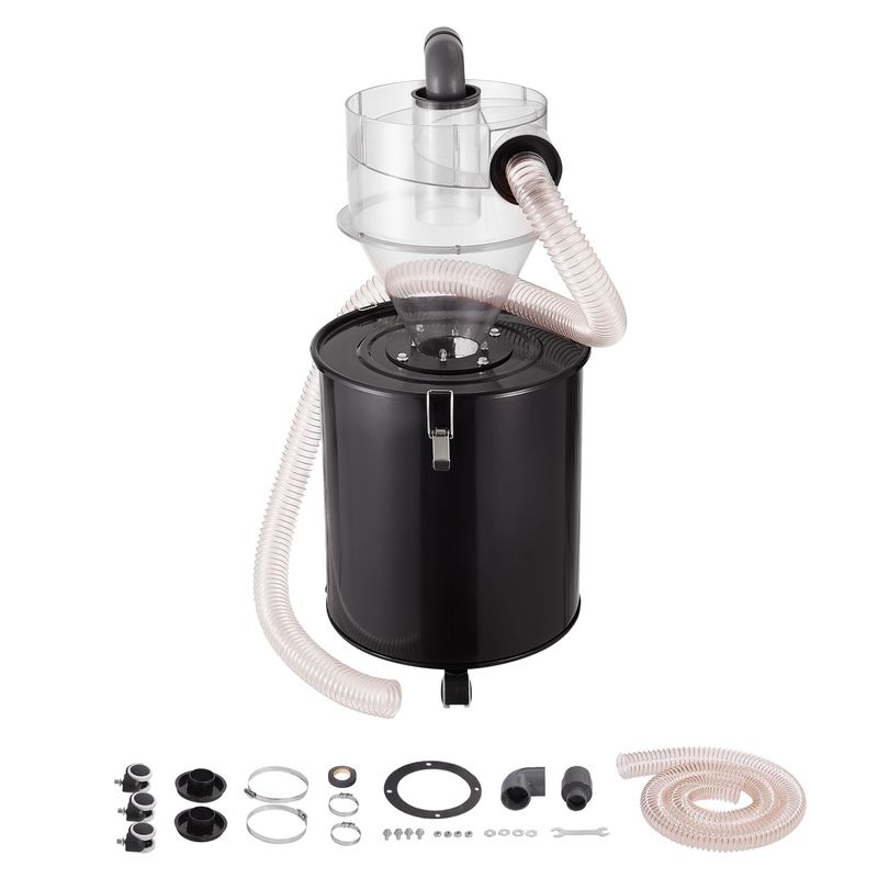 4 Inch Cyclone Separator Dust Collector with 13 Gallon 50L Drum Kit ...