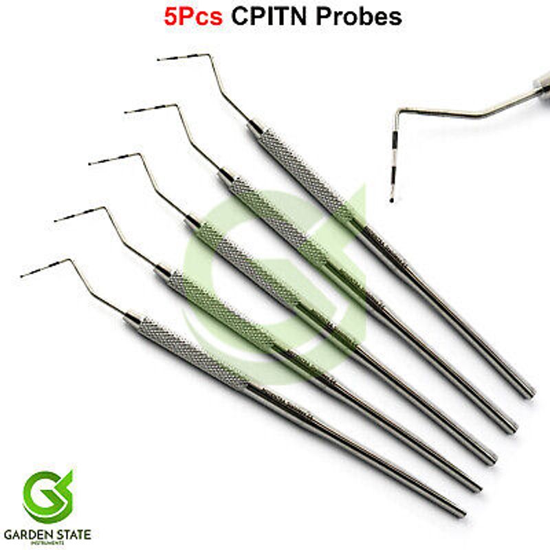 5Pcs Perio CPITN Probe Color Coded Periodontal Gum Pocket Measuring ...