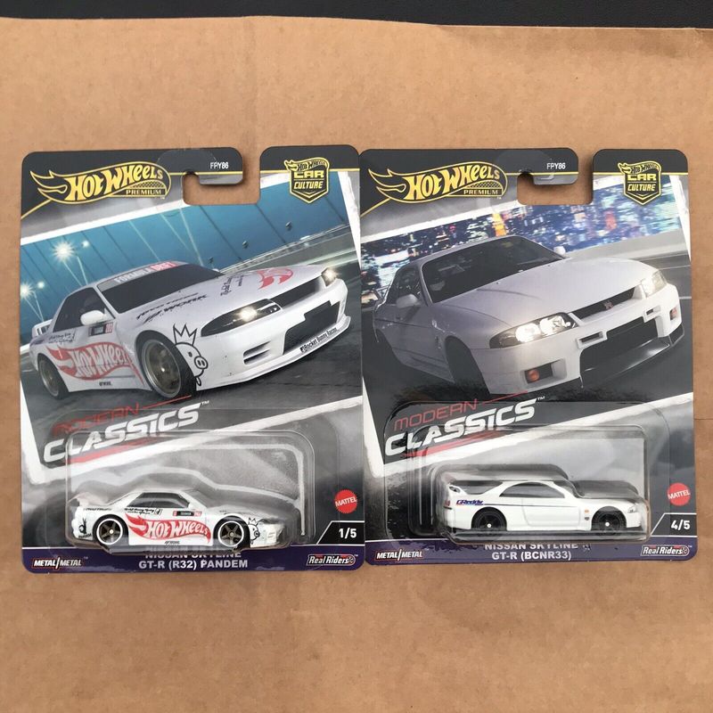 2024 Hot Wheels Modern Classic Skyline GT-R (R32) Pandem & Skyline GT-R ...
