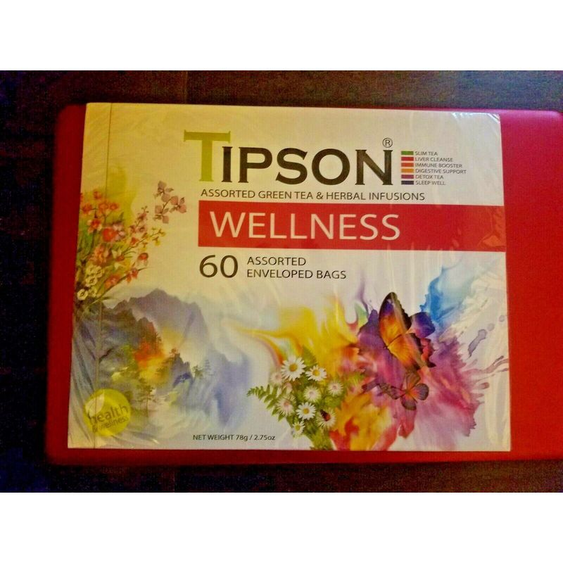 TIPSON ASSORTED GREEN TEA & HERBAL INFUSIONS WELLNESS - Online ...