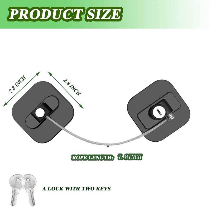 Refrigerator Lock with Key, Fridge Locks,Lock for Fridge Freezer ...