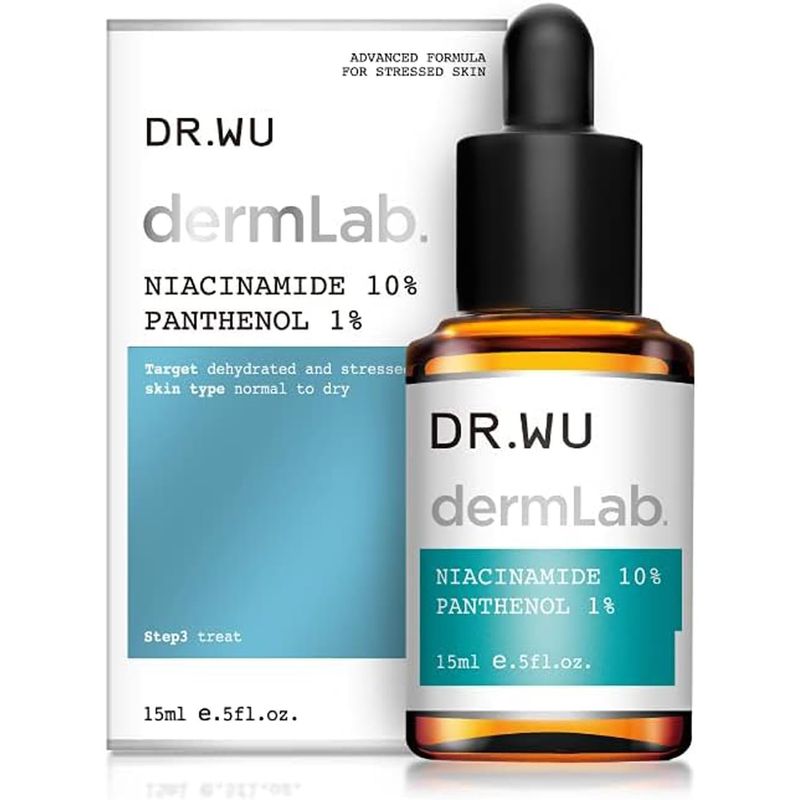 DR.WU Lab Solution Soothing Serum, 10% Niacinamide, 1% Panthenol, Serum ...