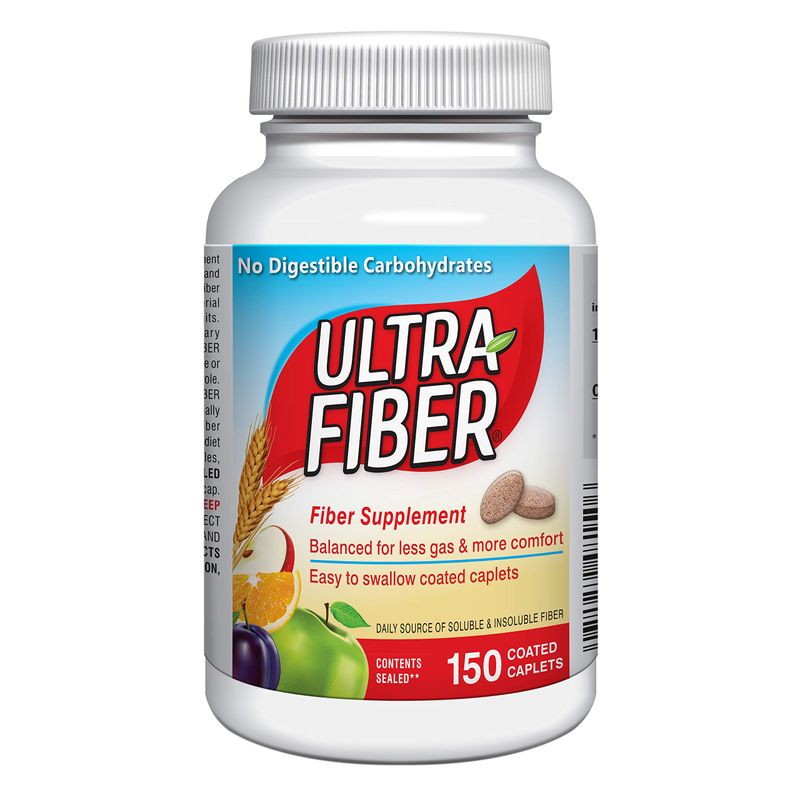 Ultra-Fiber Caplets - The Small Pill with More Fiber - Fiber Support ...