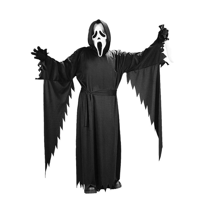 Fun World Scream - Ghostface Costume with Mask and Hood for Teenagers ...