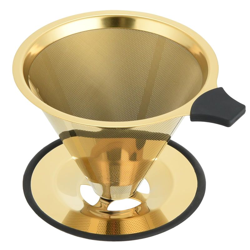 Pour Over Coffee Dripper Filter: Reusable Stainless Steel Coffee ...