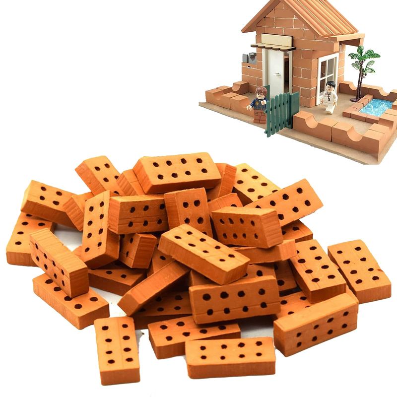 100 Pcs Mini Bricks, Bricks For Garden, Small World Toys, Mini Building ...