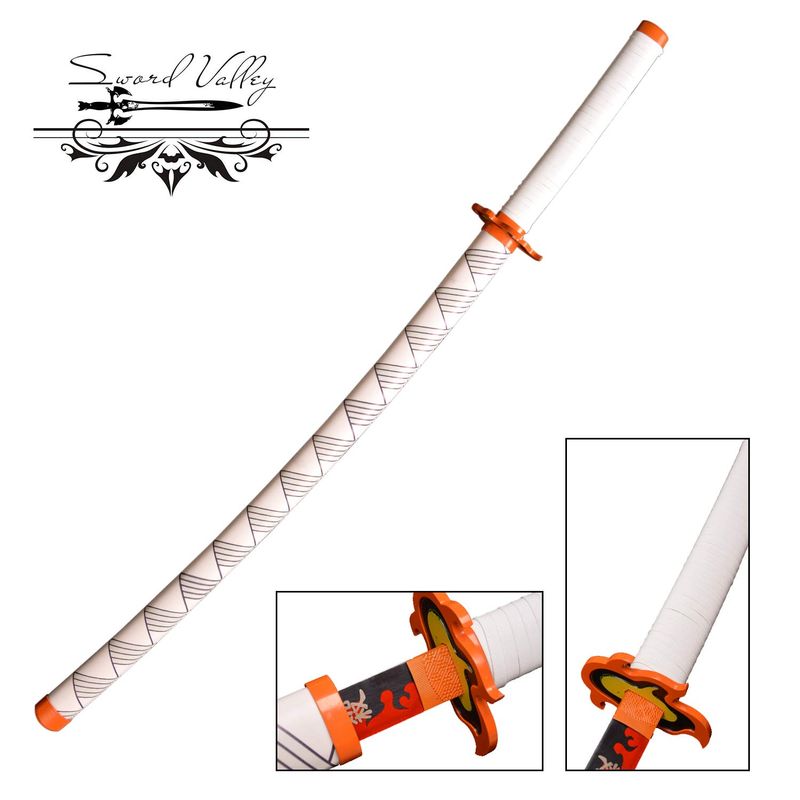 Sword Valley Cosplay Japanese Anime Rengoku Kyoujurou Sword, Carbon ...
