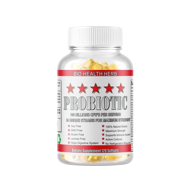 Raw Probiotics 100 Billion CFU Potency Digestive Immune Health 120 ...