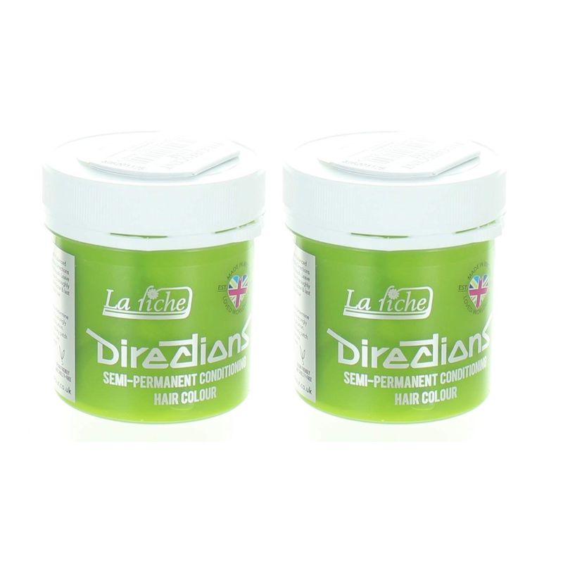 La Riche Directions Semi-Permanent Hair Colour Dye x2 Pack- Fluorescent ...