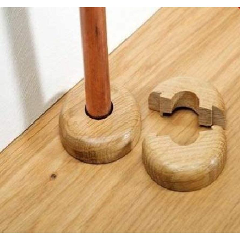 Oak Colour Wooden Radiator Pipe Collars 15mm Easy Split 10pcs - Online ...