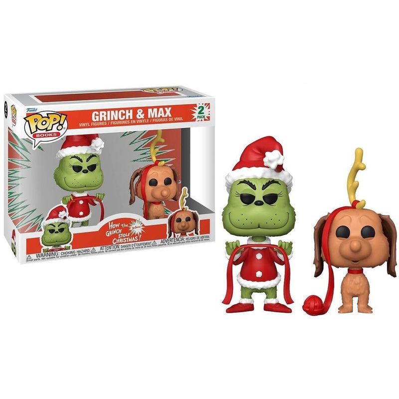 Funko Pop! Books: How The Grinch Stole Christmas - Grinch and Max, 2 ...