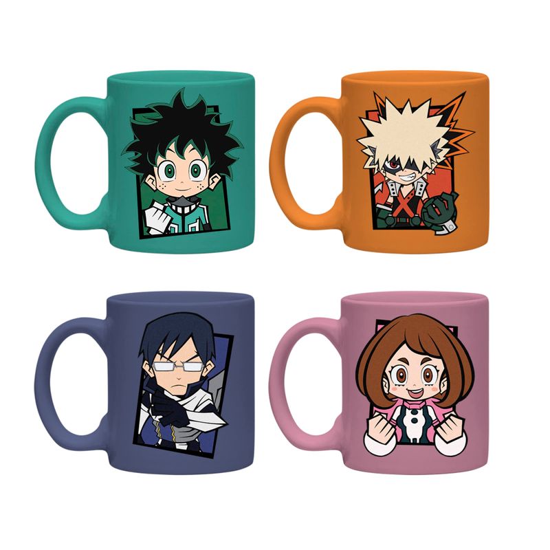 GB eye My Hero Academia Chibi Characters Set of 4 Espresso Mugs ...