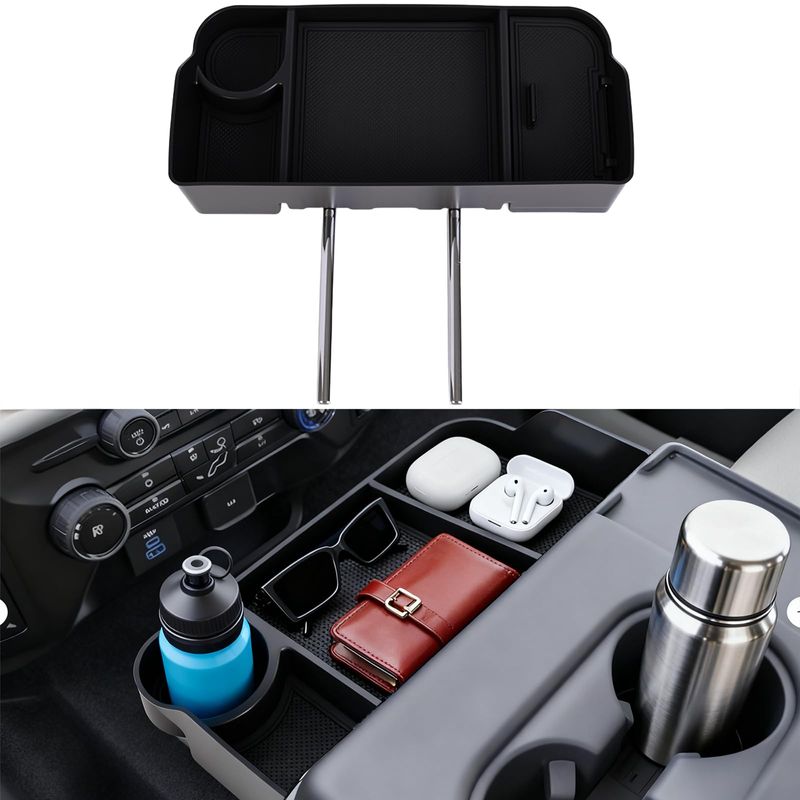 Upgraded Front Center Console Organizer for 2011-2025 Ford F150 F250 ...