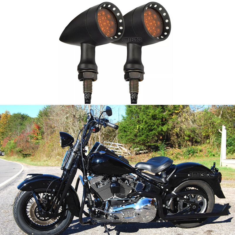 For Harley Davidson Softail Springer Dyna Pair Motorcycle LED Turn ...