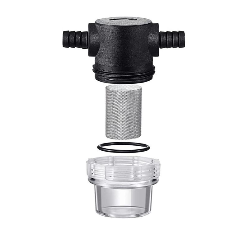 POFET 3/8 Inch Water Pump Strainer 50 Mesh Stainless Steel Screen RV ...