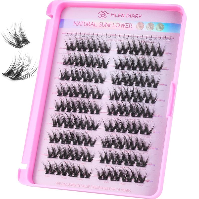 Cluster Lashes Wispy Individual Lash Extensions D Curl Natural Lash ...