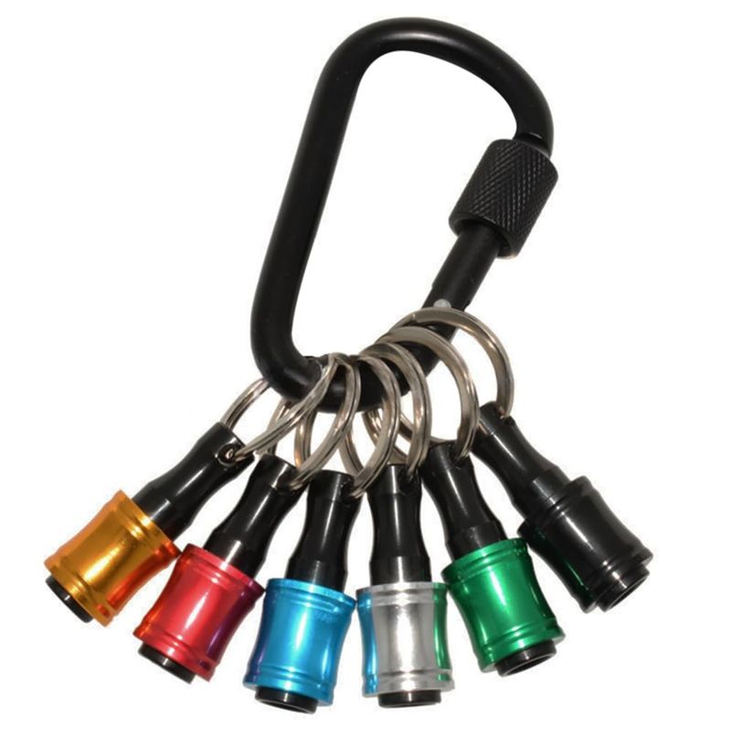 6Pcs Hex Shank Screwdriver Bits Holder, 1/4 inch Aluminum Alloy Drill ...