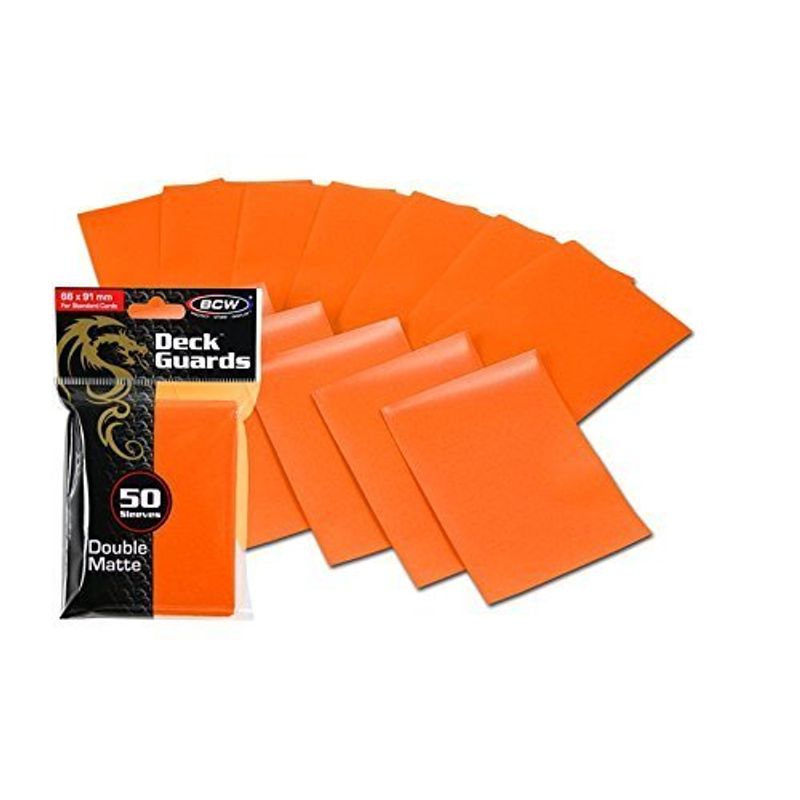1500 Orange Double Matte Deck Guard Card Sleeves - Ultra Protectors ...