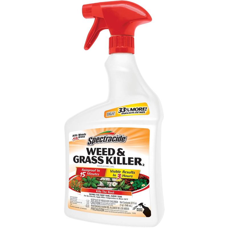 Spectracide Weed & Grass Killer 2, Use On Driveways, Walkways and ...