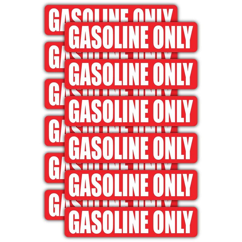Gasoline ONLY Automotive Fuel Decals | Gas Can Stickers | Truck Labels ...
