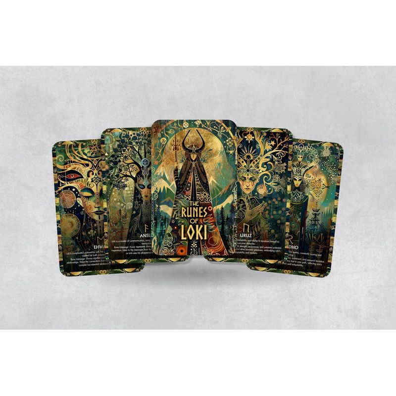 Ibiza Tarot The Runes of Loki - 26 Cards - Runes Oracle - Oracle Deck ...